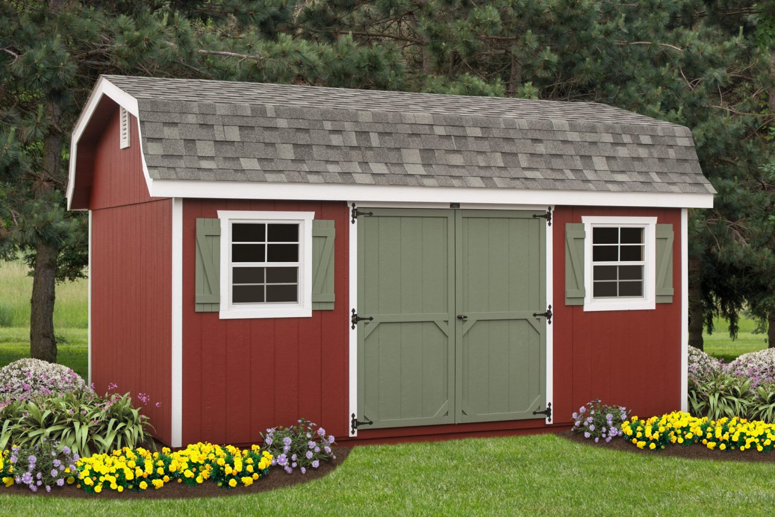 Garden Gambrel Shed – AmishCo