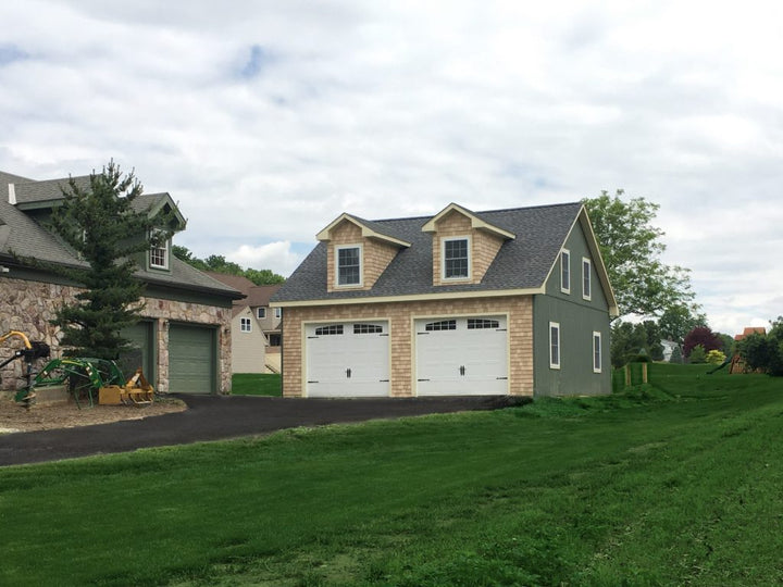 2 Story Double Wide Carriage Garage – AmishCo