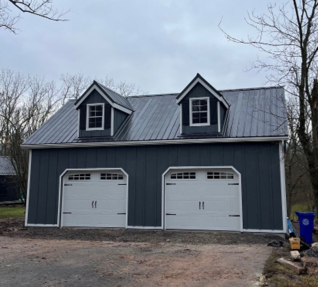 2 Story Double Wide Carriage Garage – AmishCo