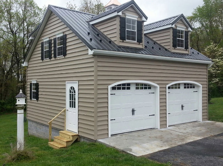 2 Story Double Wide Carriage Garage – AmishCo