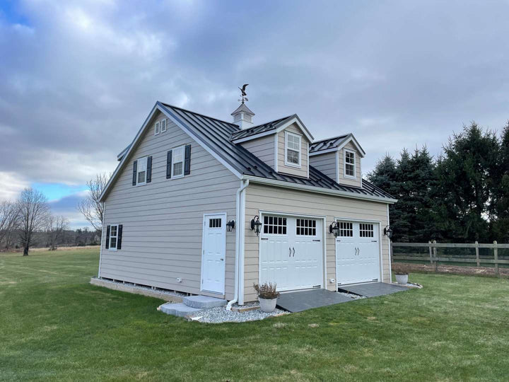 2 Story Double Wide Carriage Garage – AmishCo
