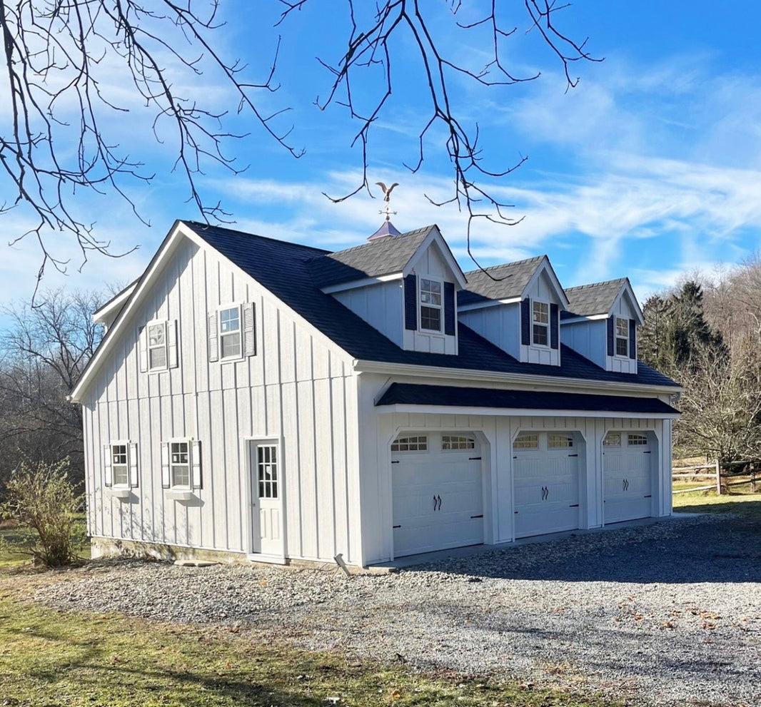 2 Story Double Wide Carriage Garage – AmishCo
